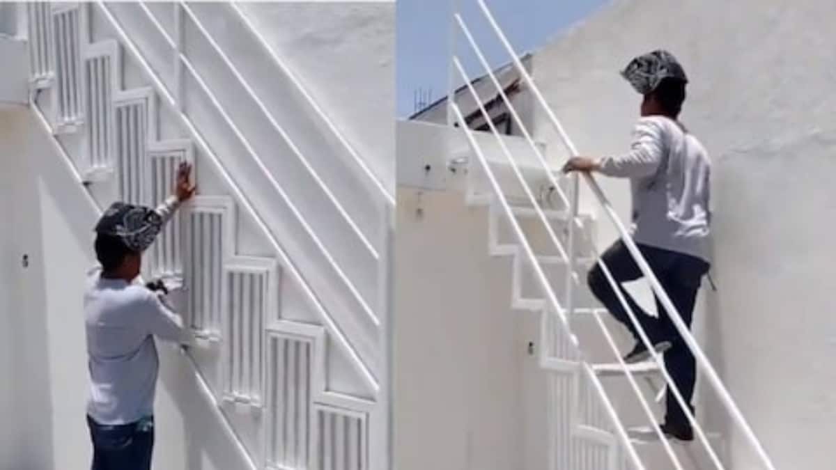 Unique Innovation of a Retractable Staircase Held Against a Wall Wins ...