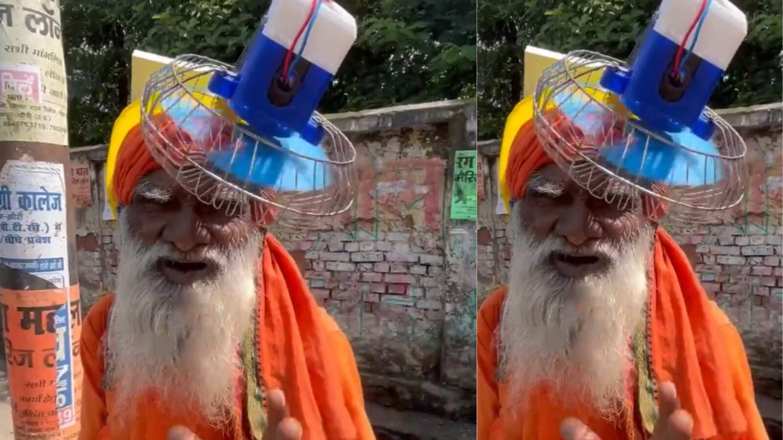 WATCH: Man Wearing Solar-Powered Helmet With Fan is The Epitome Of ...
