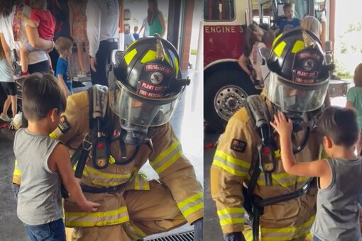 Viral Video Shows Visually-impaired Kid 'Seeing' Fire-fighter Uniform ...