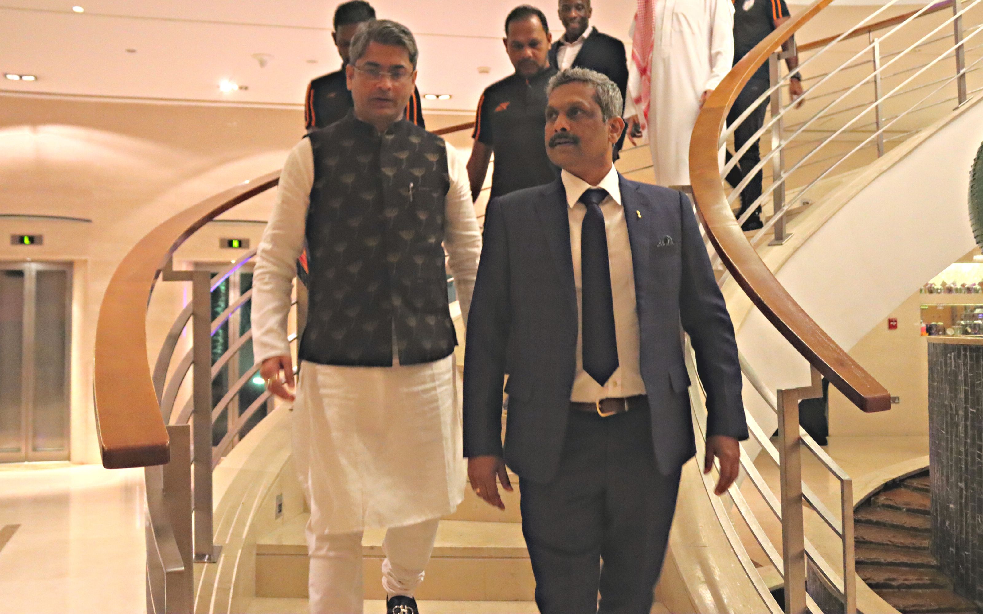 AIFF President, Secretary General Meet India Under-17 Boys in Saudi ...