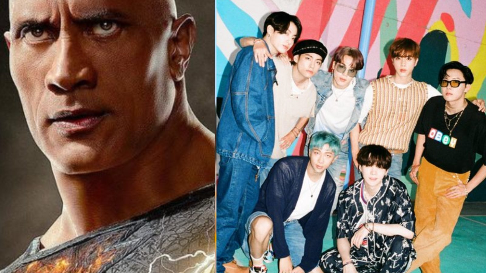 BTS vs Black Adam, Who Will Win In Epic Battle? Dwayne Johnson Says BTS ...