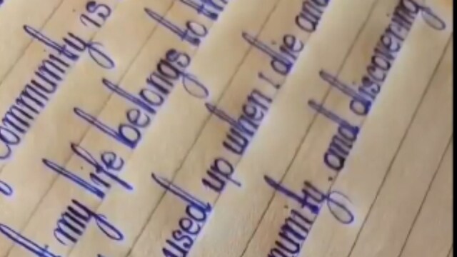 Students Exceptionally Good Handwriting Goes Viral, Twitter Says ...