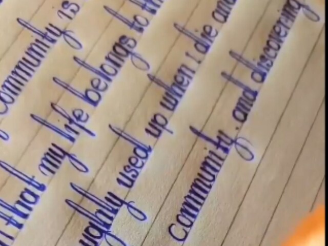 Students Exceptionally Good Handwriting Goes Viral, Twitter Says ...