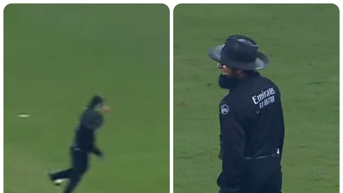 Watch: Aleem Dar Takes Stiff Blow On His Backside After Being Hit By Haider Ali Pull Shot ...
