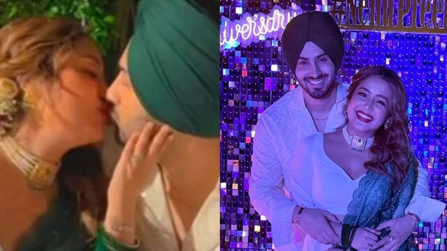 Neha Kakkar-Rohanpreet Singh Share A Kiss, Celebrate Second Anniversary and Diwali Together ...