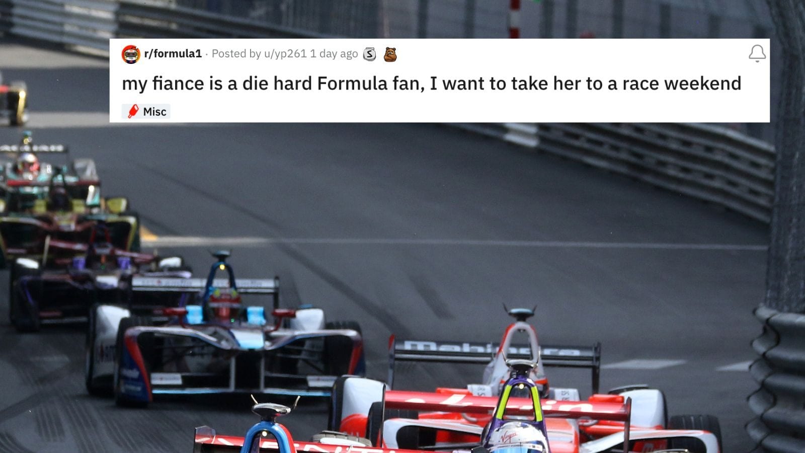 Man With Cancer Tries to Arrange Formula One Tickets for Fiancee ...