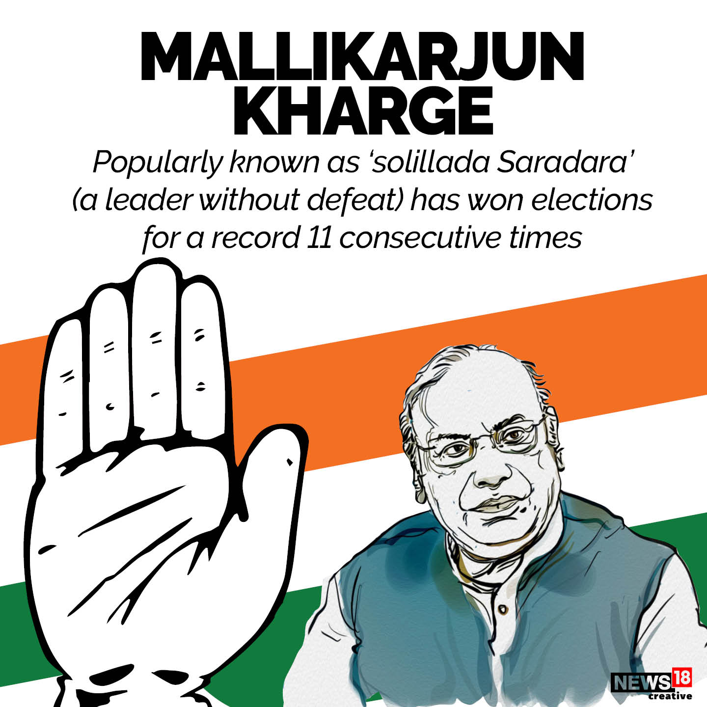 IN GFX | All You Need to Know About Mallikarjun Kharge, 1st Non-Gandhi Congress President in 24 ...