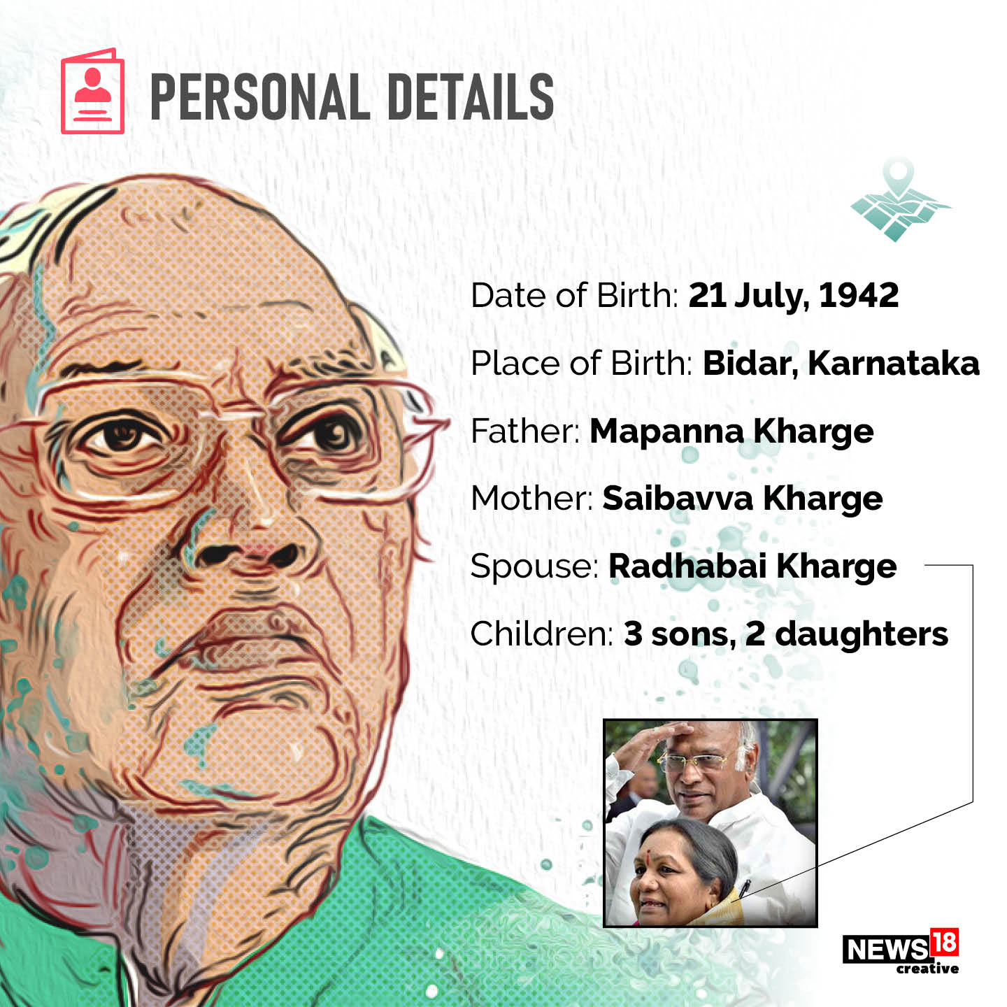 IN GFX | All You Need to Know About Mallikarjun Kharge, 1st Non-Gandhi Congress President in 24 ...