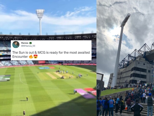 'What Rain?' Sun is Shining at the MCG and India-Pakistan Fans Finally ...