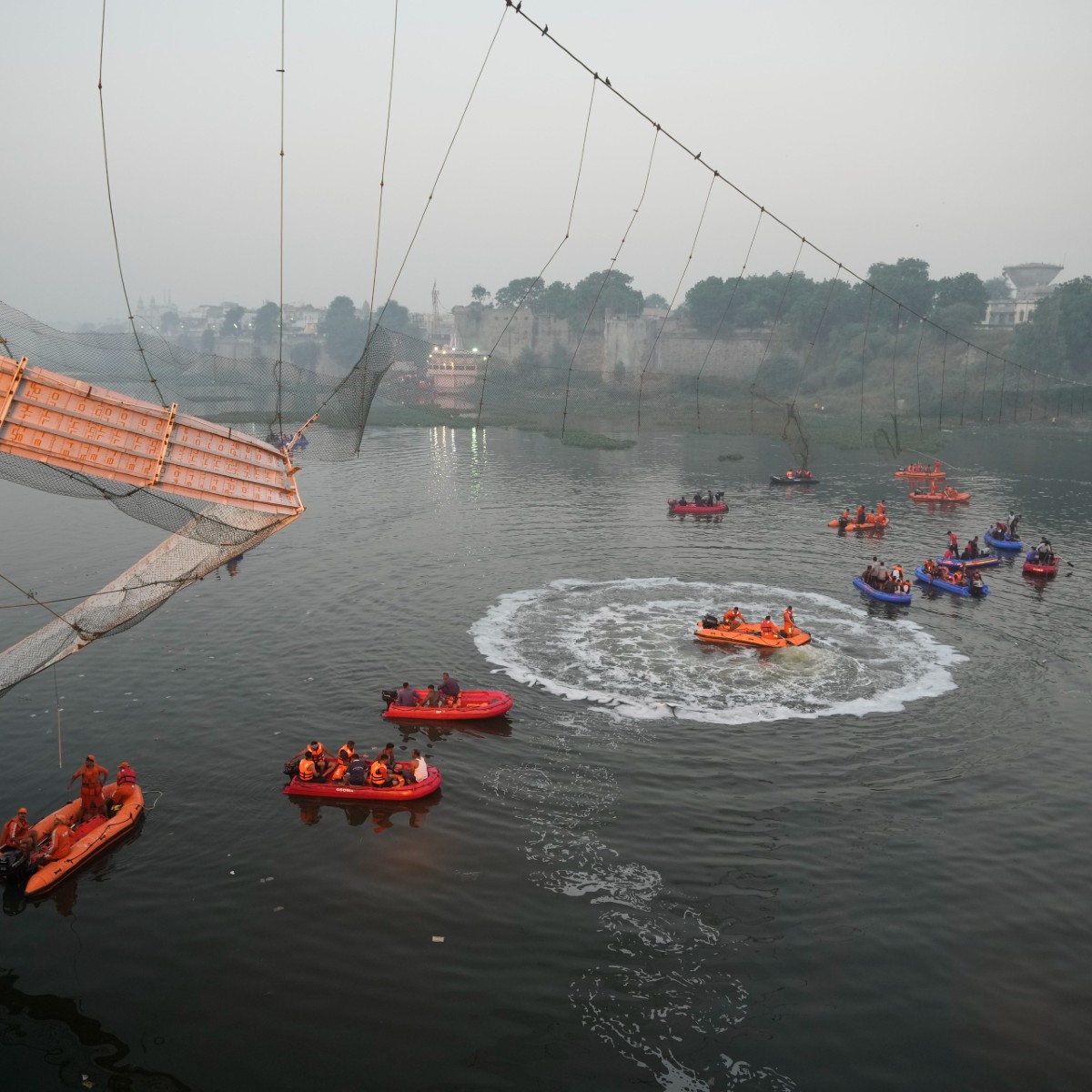 In Pics | How the Gujarat Morbi Bridge Collapse Tragedy Unfolded - News18