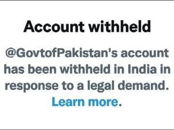 Pakistani Government's Twitter Account Withheld in India Due to 'Legal Demand' - News18