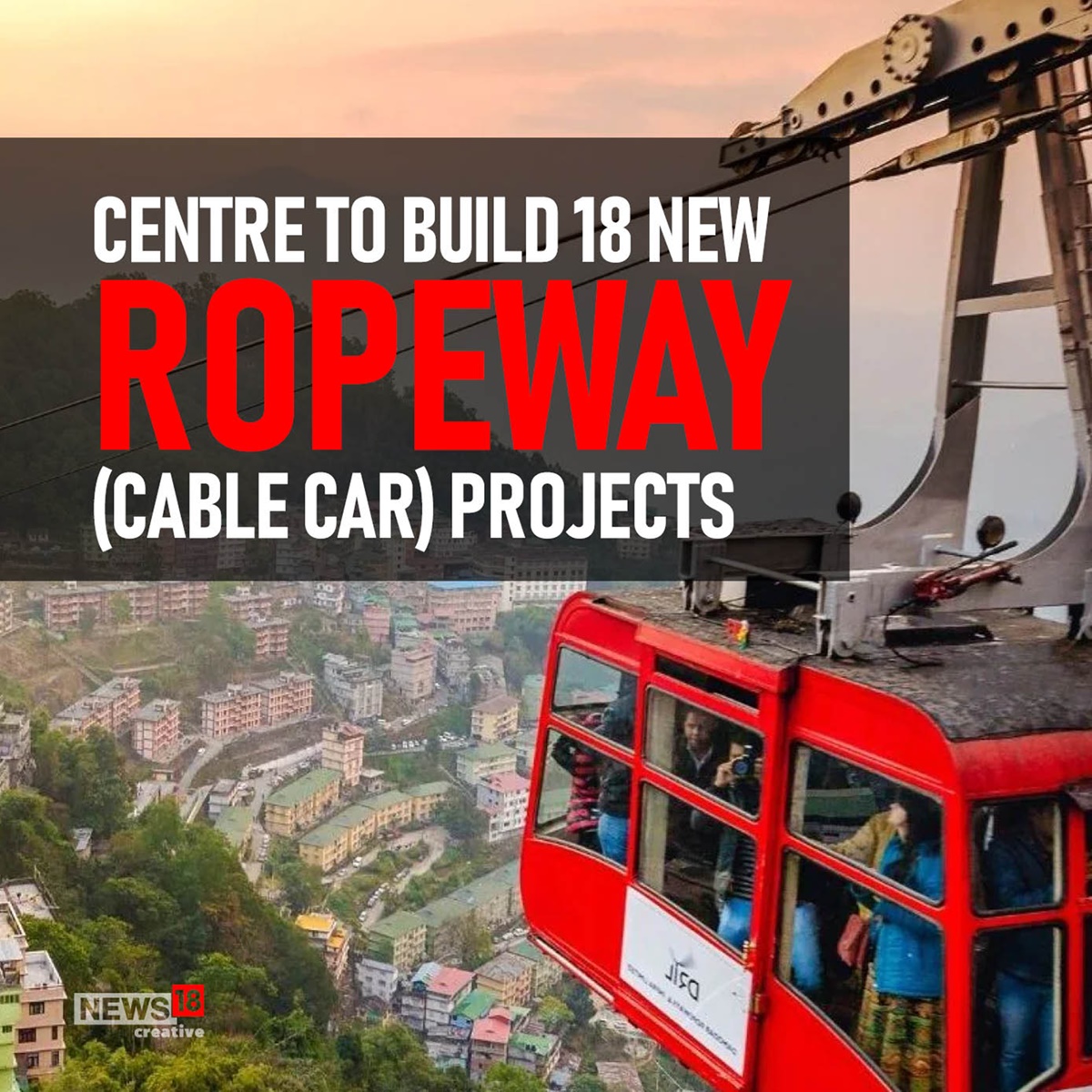 Centre To Kickstart 18 Ropeway Projects Of About 90 Kms Across Country ...