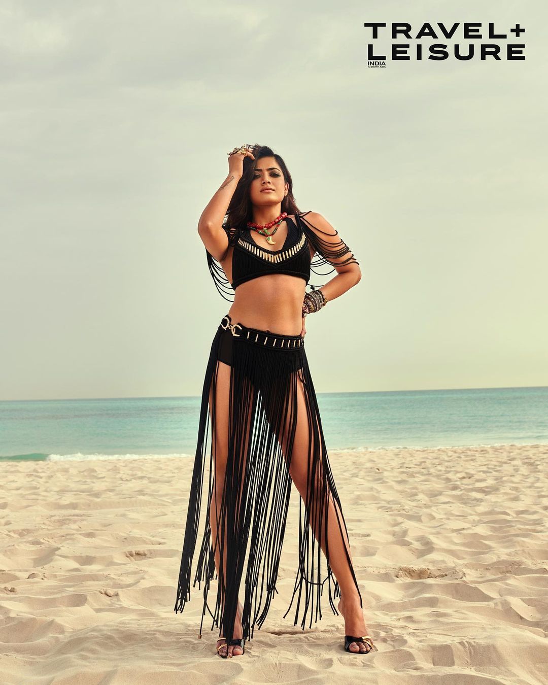 Rashmika Mandanna Makes Jaws Drop In Sequin Monokini And Tassel Bikini