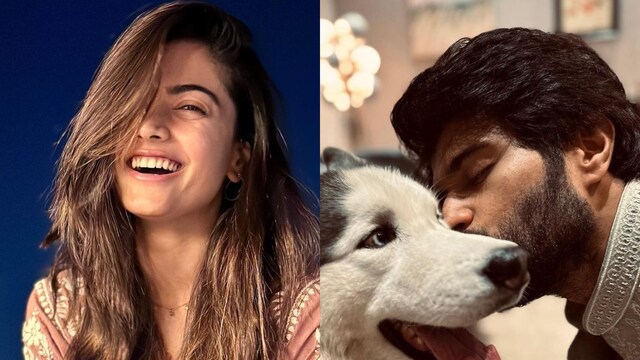Vijay Deverakonda Kisses His Dog; Rashmika Mandanna Poses With Diya in ...
