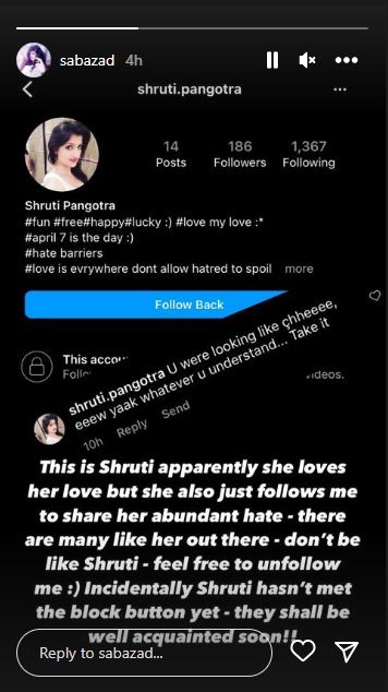 Saba Azad Calls Out Netizen Who Send Her 'Abundant Hate', Says 'Feel ...