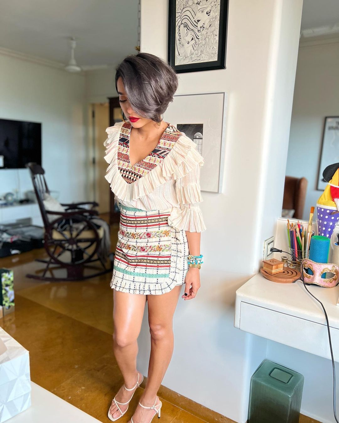 Sayani Gupta Makes Heads Turn In Maroon Bodycon Mini Dress, Check Out ...