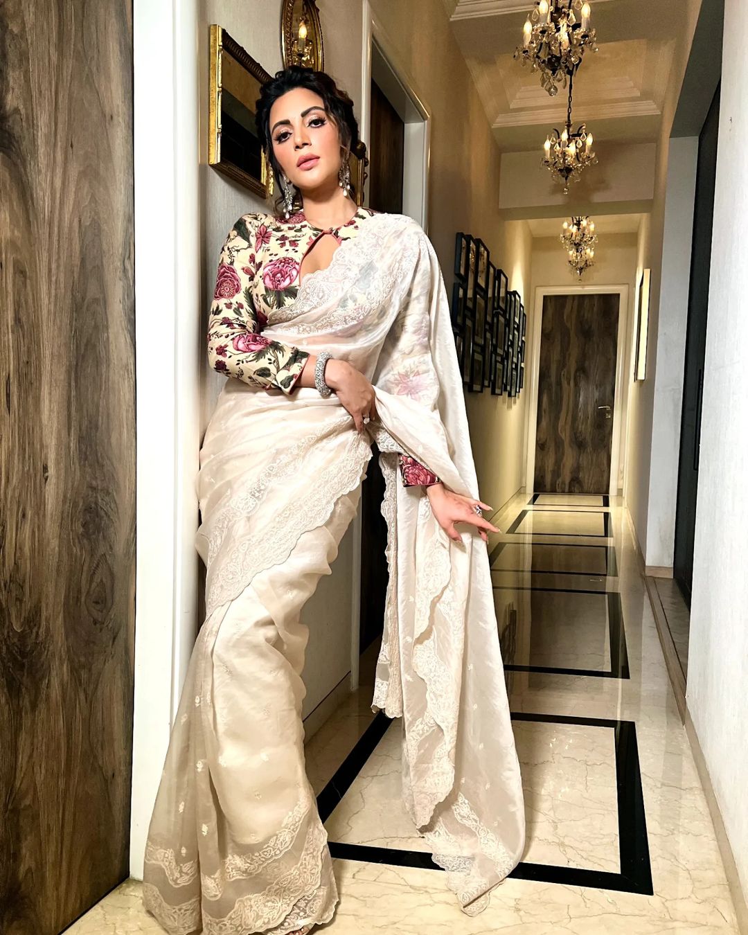 Shama Sikander Oozes Oomph With Her Sultry Photos In Sarees, Check Out ...