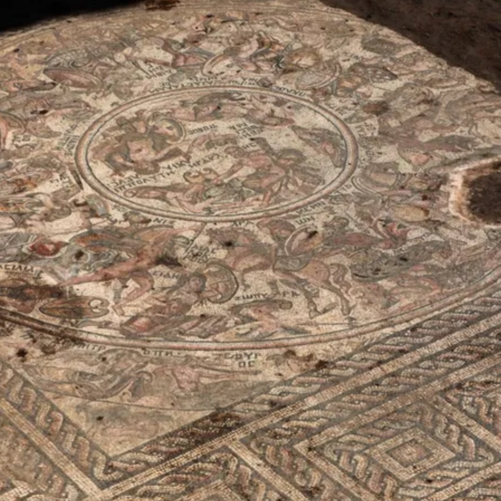 Rare 1600-year-old Roman Mosaic Portraying Trojan War Found In Syria