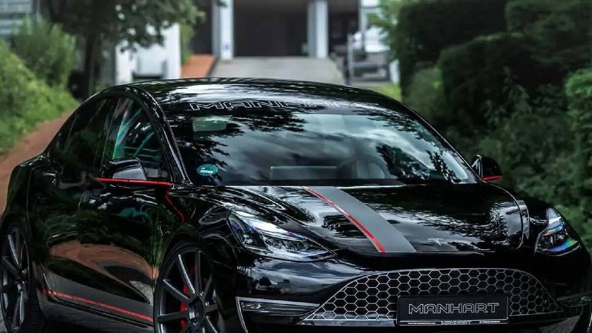 Tesla Model 3 Gets Sportier with Makeover by Manhart, Features Lowered ...