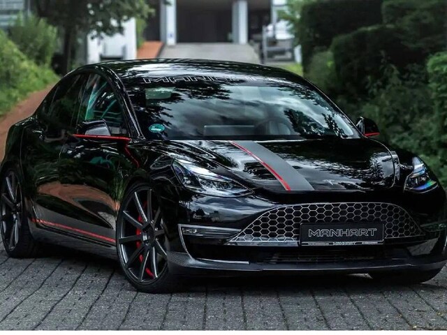 Tesla Model 3 Gets Sportier with Makeover by Manhart, Features Lowered ...