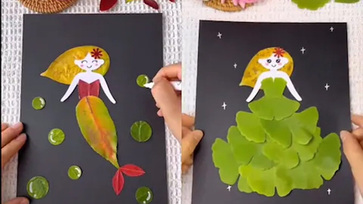'Un-Be-leaf-able': Artist's Beautiful Artwork With Leaves has Internet ...