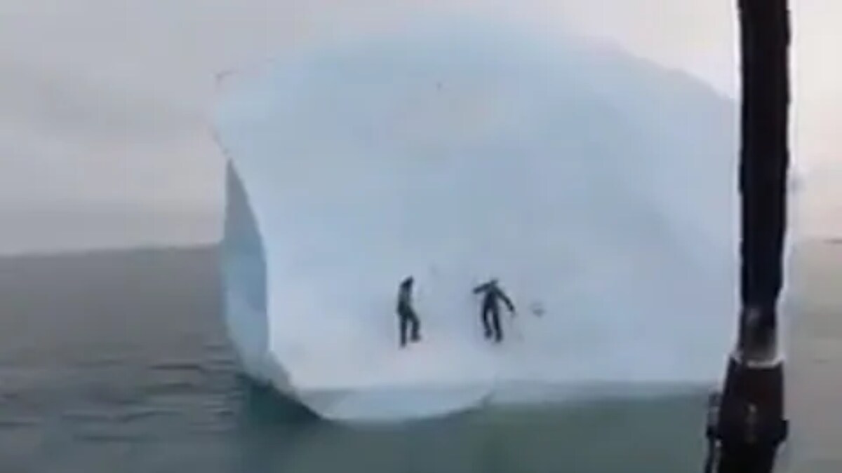 Watch: Video Shows Giant Iceberg Flipping As Explorers Try To Climb It ...