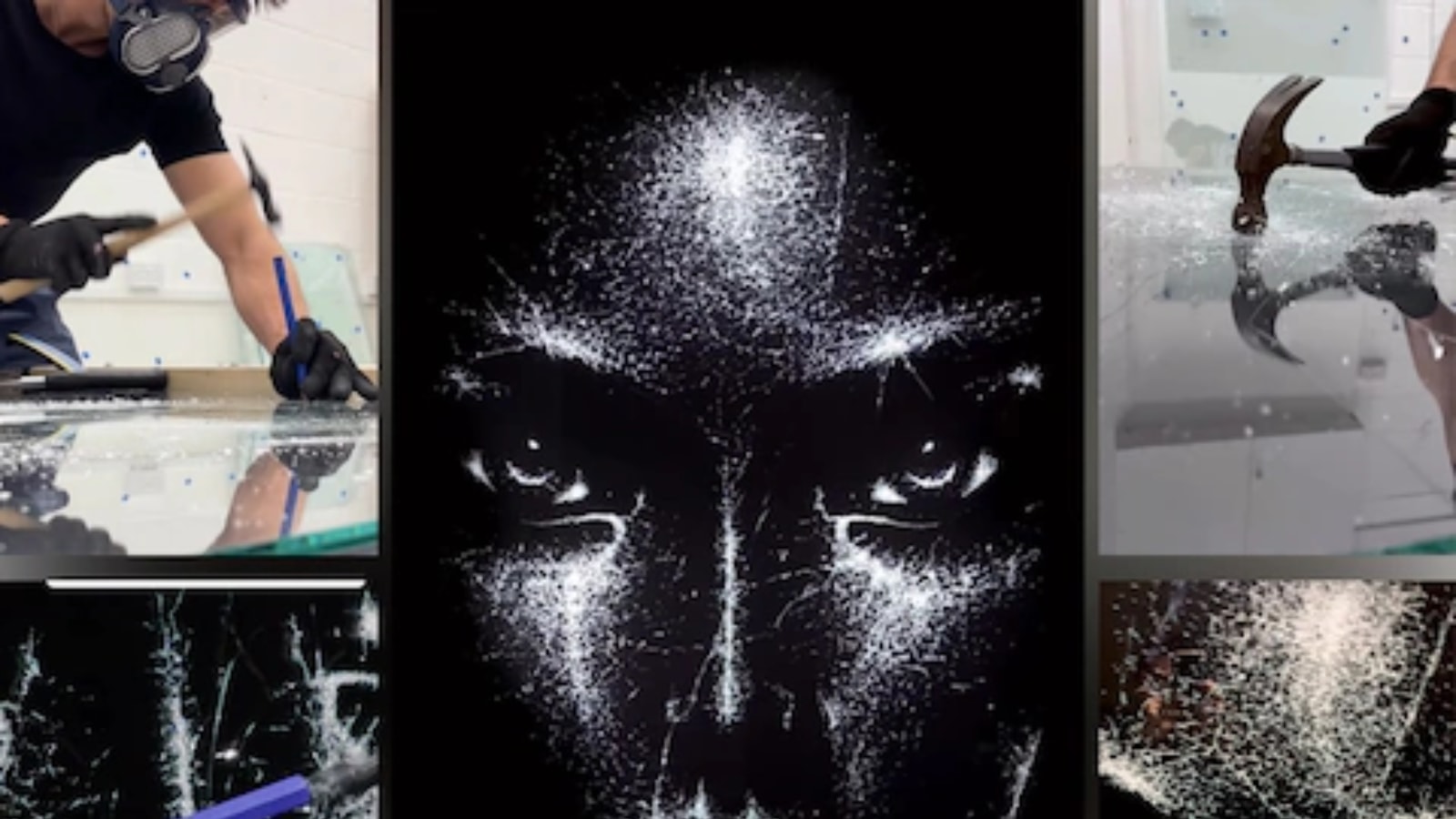 With Just a Hammer and Glass Frame, Artist Creates Dazzling Piece of ...