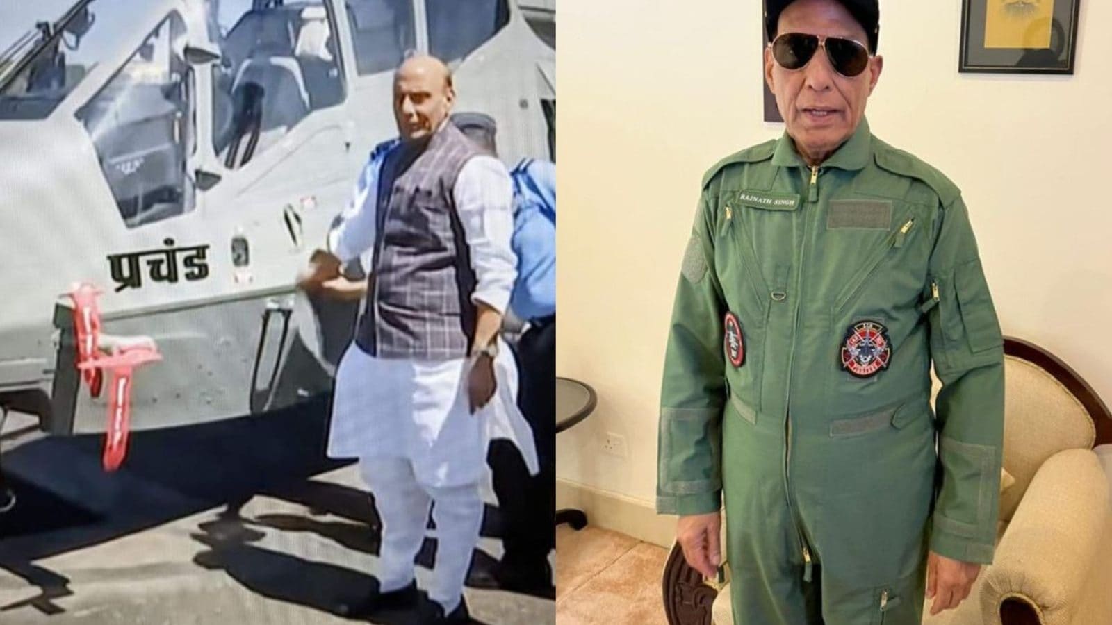 Made-in-India 'Prachand' Light Combat Helicopters Inducted, Rajnath ...