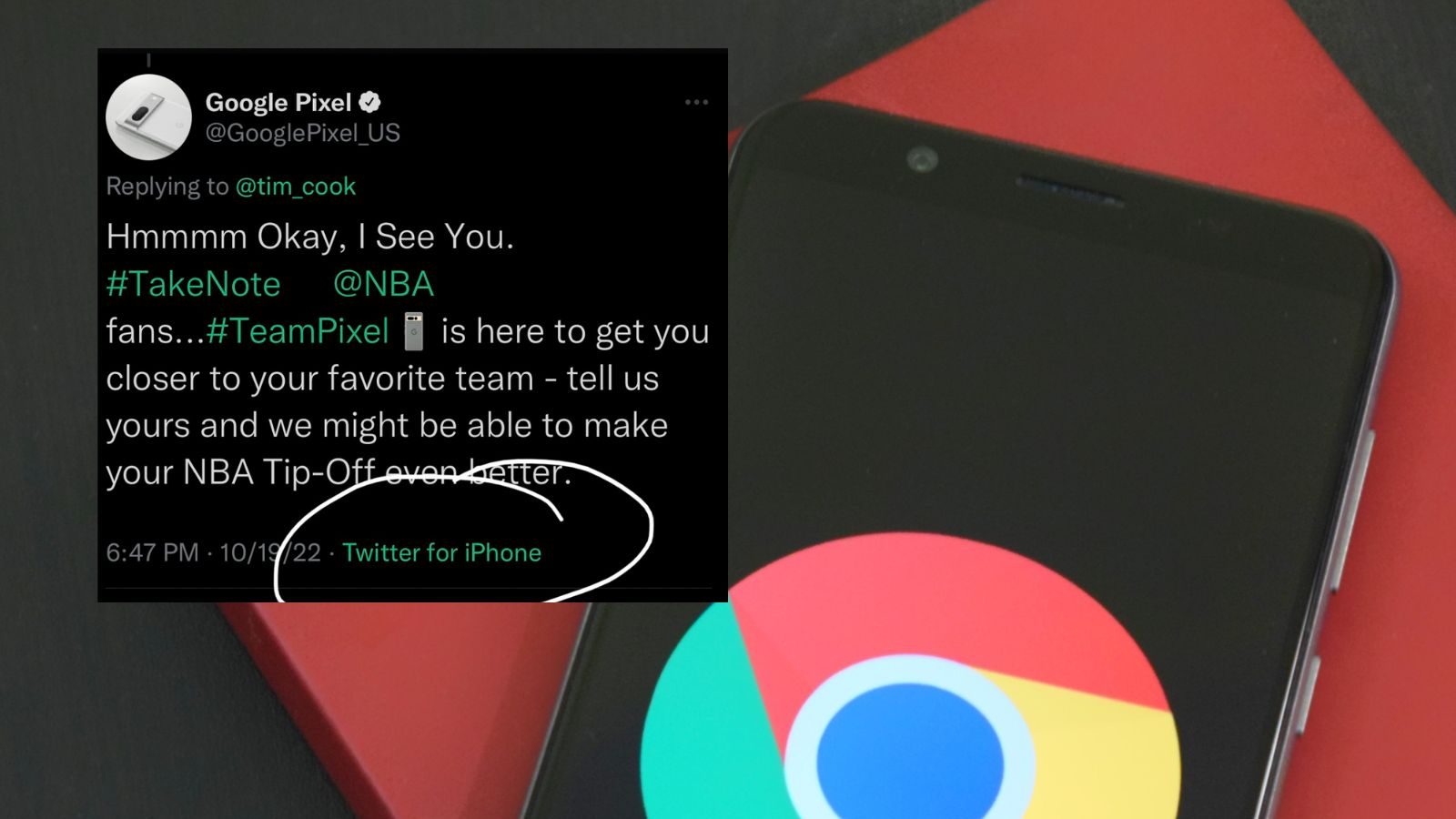Google's Team Mocks Apple CEO Tim Cook With Tweet Sent From iPhone ...