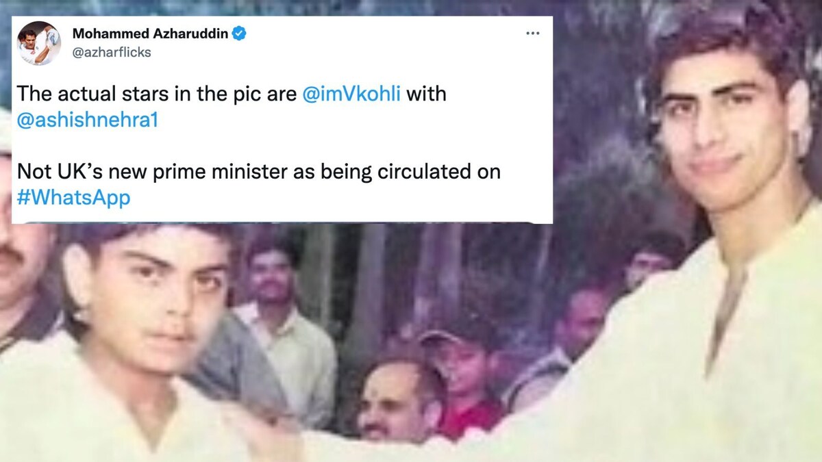 Azharuddin Had to Clarify Kohli Was With Ashish Nehra Not Rishi Sunak ...
