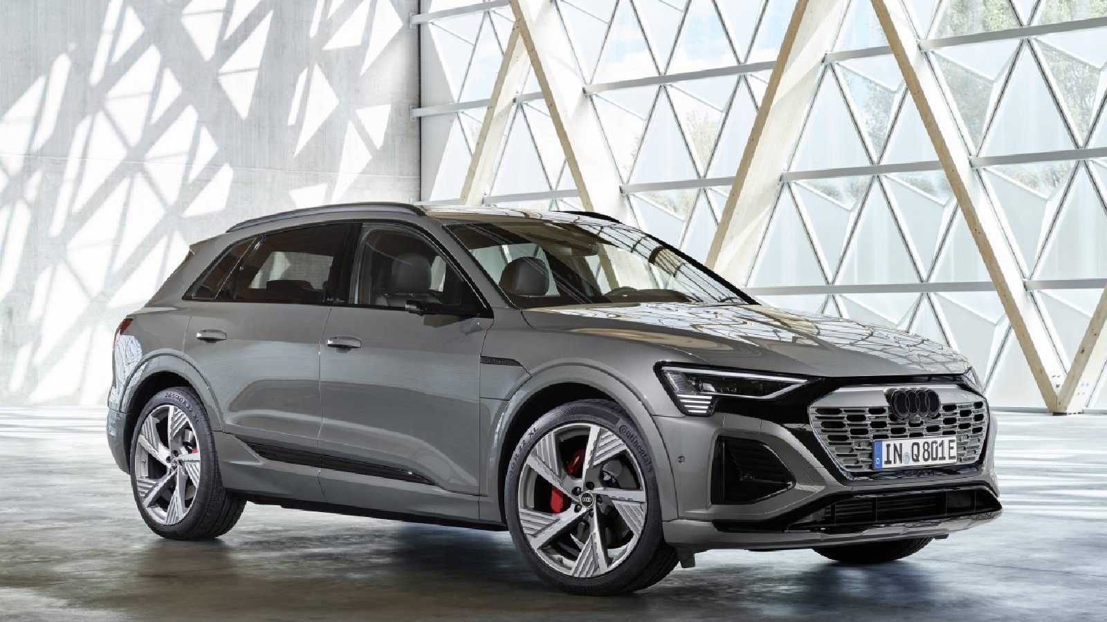 All Electric Audi Q8 E tron SUV Unveiled With 530 Km Range India All Electric Audi Q8 E tron SUV Unveiled With 530 Km Range India