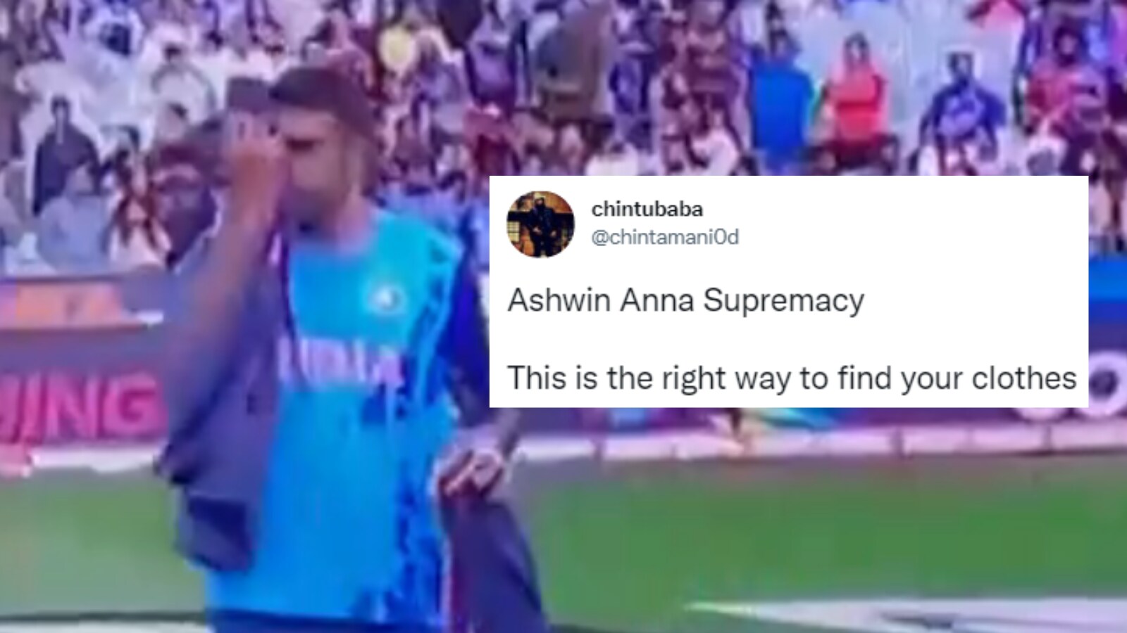 'True Indian': Ravichandran Ashwin Sniffing His Vest in Viral Video ...