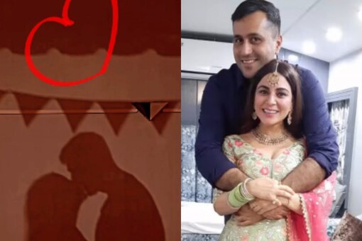 Shraddha Arya Shares A Kiss With Hubby Rahul Nagal As They Mark First ...