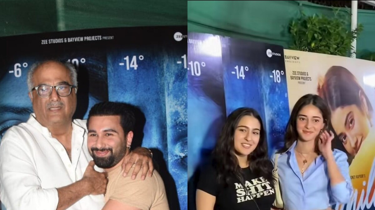 Janhvi Kapoor's Rumoured BF Orry Hugs Boney Kapoor at Mili Screening ...