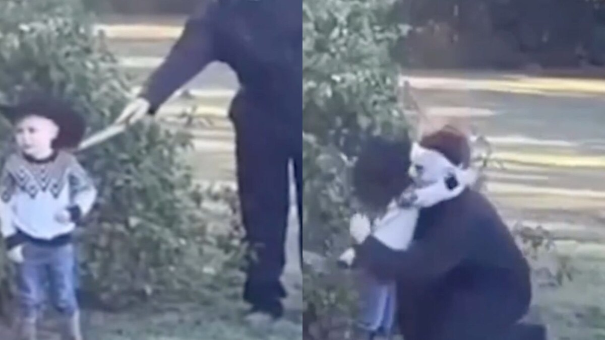 WATCH: Video of Child Hugging Man in Spooky Halloween Costume Has ...