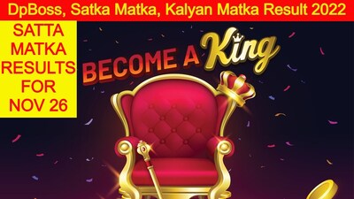 What is DpBOSS? LIVE Updates of Satta Matka Results for November 26 ...