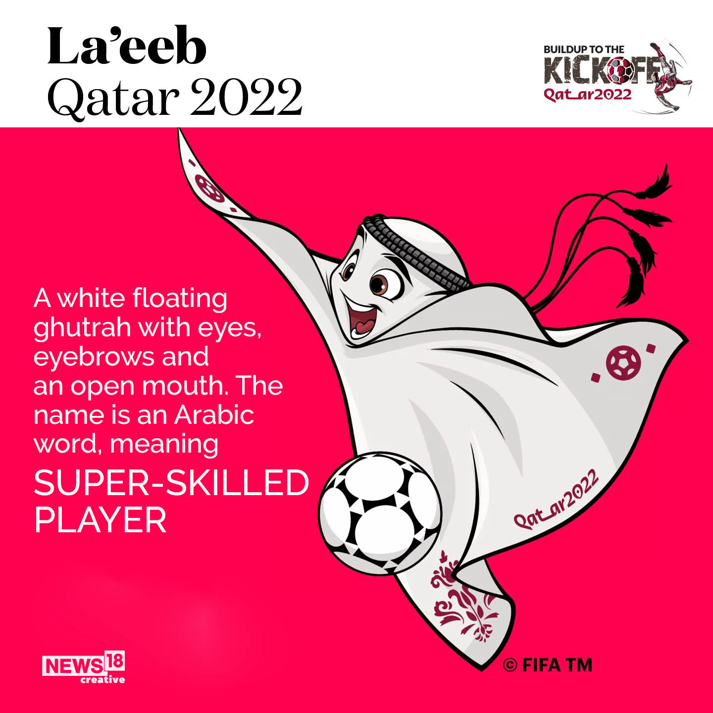 FIFA World Cup Mascots - From Zakumi to La'eeb - News18