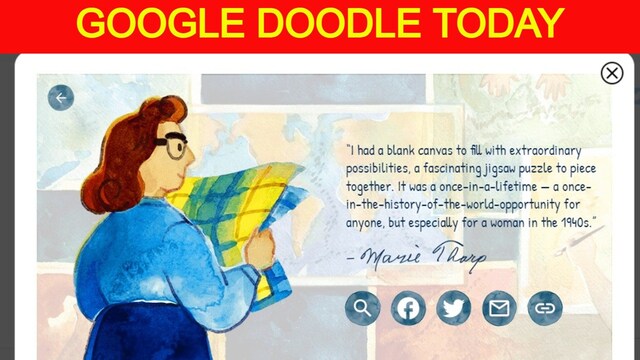 Google Doodle Today: Who Was Marie Tharp? What is Her Contribution to ...