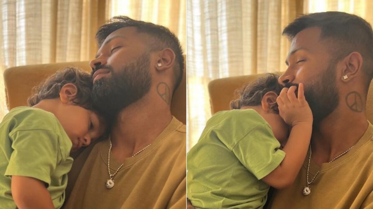 Hardik Pandya Returns Home to Catch-up with Son Agastya, Picture of ...