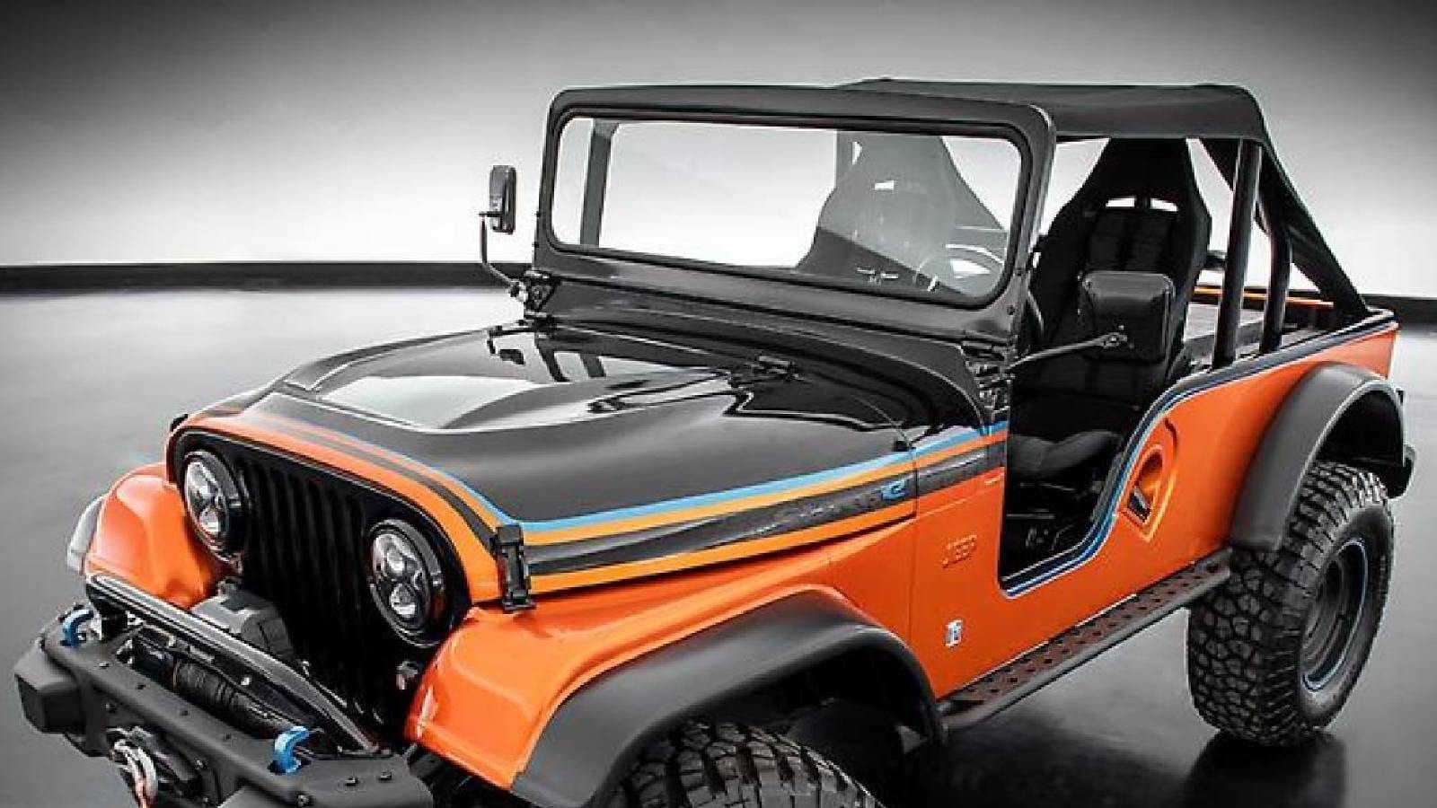 All-Electric Jeep CJ Surge Concept Breaks Cover, Based on 80's Jeep CJ-Series | Auto News - News18