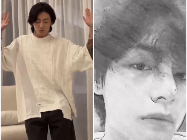 Kim Taehyung Goes Shirtless for Run BTS Challenge, Jungkook Posts Sexy Version of It - News18