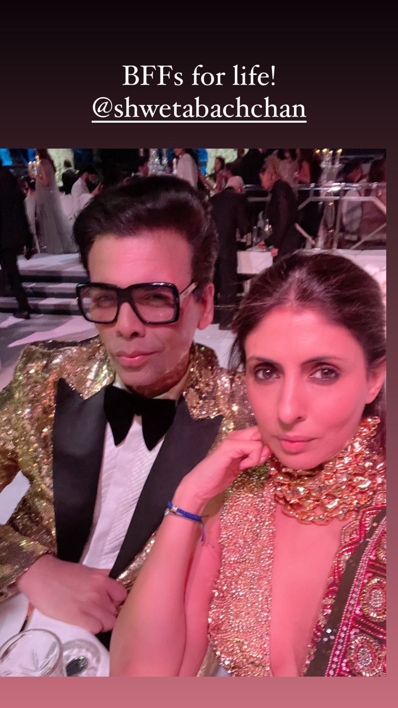 Karan Johar Poses With Shweta Bachchan and Calls Her 'BFF For Life ...