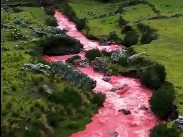 The Unusual Red River in Peru is a Marvel Of Nature, Old Video Goes ...