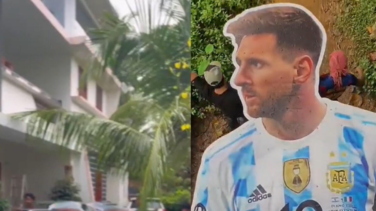 30-feet-tall Lionel Messi Cut Out Erected in Kerala Village As FIFA ...