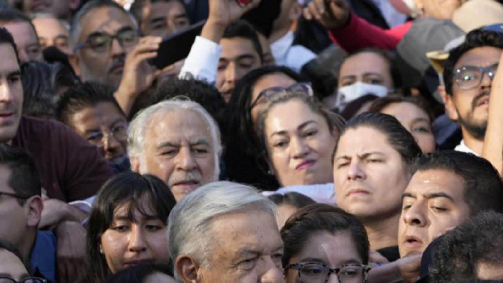 Tens Of Thousands March In Mexico City To Support President