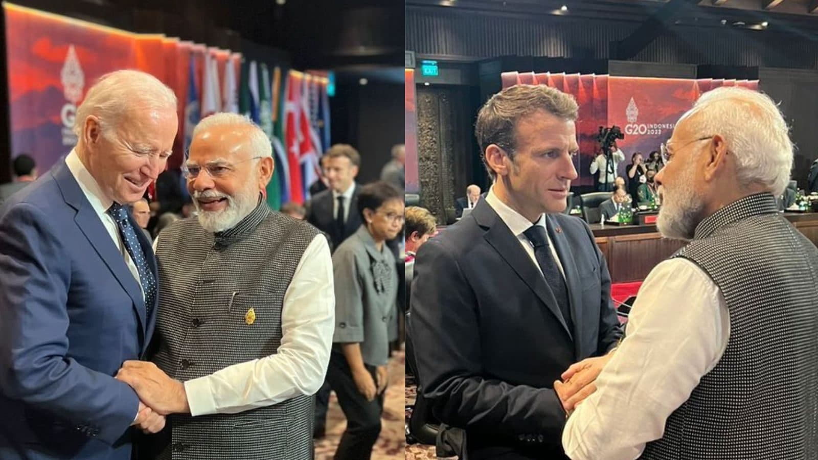PM Modi Shares Light Moments with US Prez Biden, French Leader Macron ...