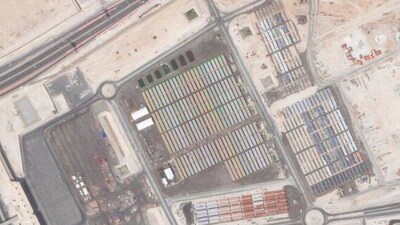 Qatar Unveil 6,000-Cabin Fan Village in Desert Near Airport | Football ...