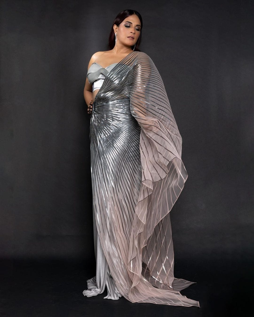 Richa Chadha Spells Elegance In Printed Saree, Check Out The Diva's ...