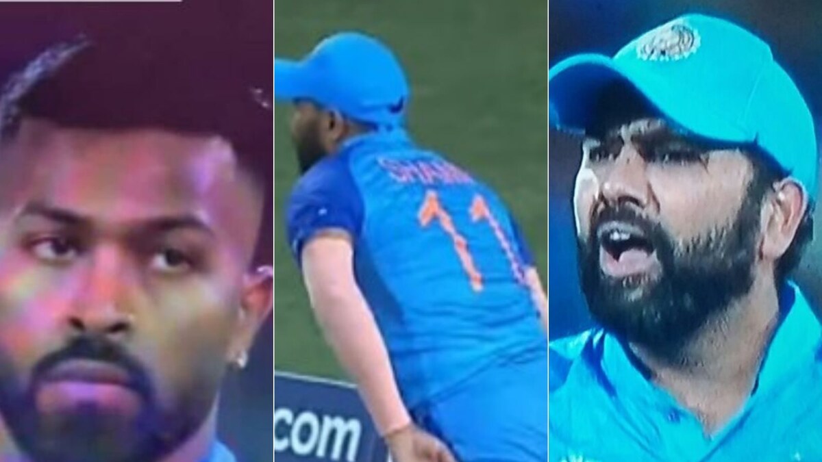 WATCH: Rohit Animated, Pandya Gives Death Stare as Shami Makes a ...
