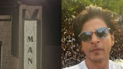 Shah Rukh Khan's Mannat Gets New Diamond Name Plates, Fan Says 'The ...
